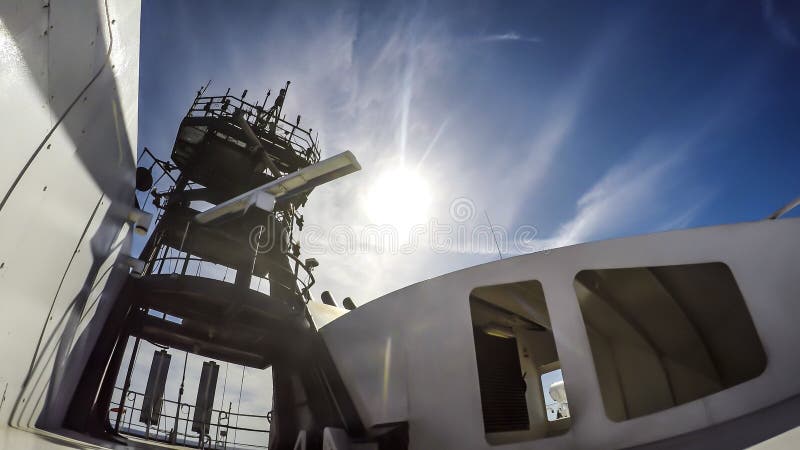 Marine Radar on Advanced Boat Stock Photo - Image of control, boat ...