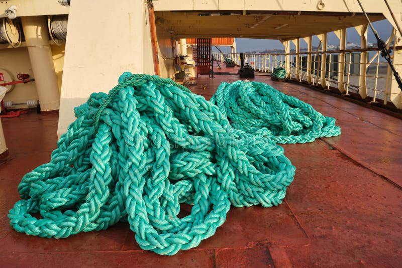 Marine Ropes on the Deck of a Ship Stock Image - Image of fisherman ...
