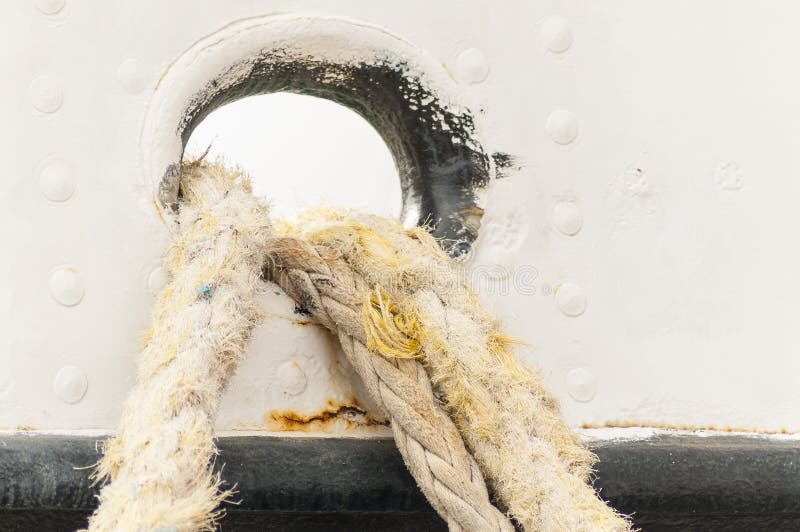 Marine ropes stock photo. Image of rope, marine, hole - 46566512