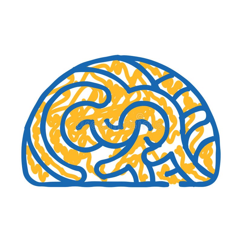 Marine Shell Icon Doodle Illustration Stock Illustration - Illustration ...