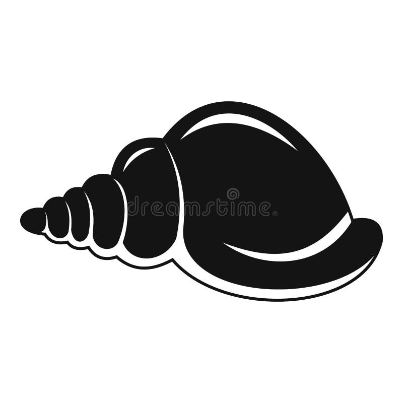 Marine Shell Icon, Simple Style Stock Vector - Illustration of spiral ...