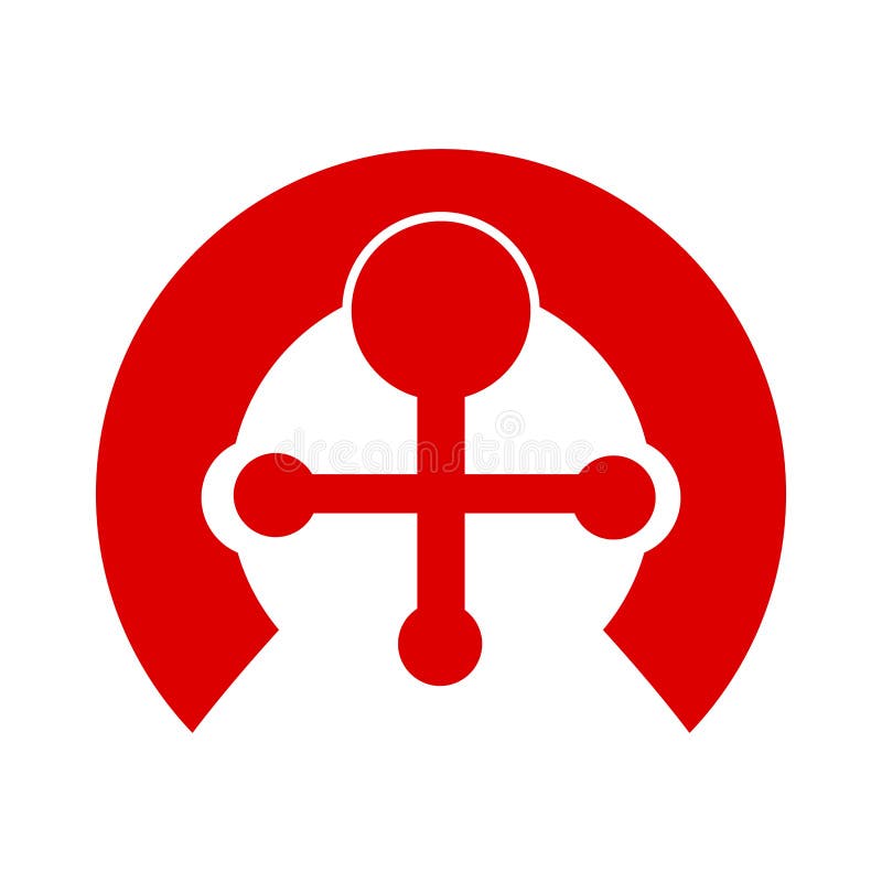 Marine Ship Connection Anchor Point Logo and Icon Stock Vector ...