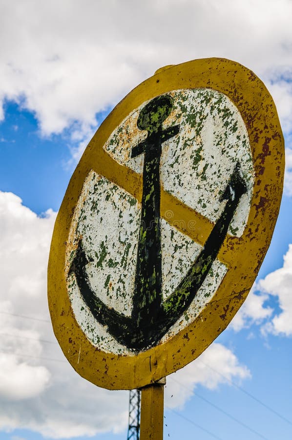 Marine sign stock image. Image of interdiction, nautical - 25507383