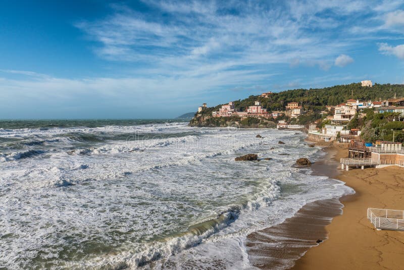 Marine Storm in Winter Season Stock Photo - Image of white, wave: 88570948