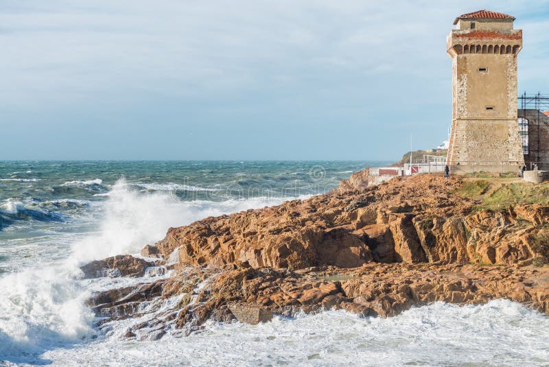 Marine Storm in Winter Season Stock Photo - Image of power, ship: 88575876