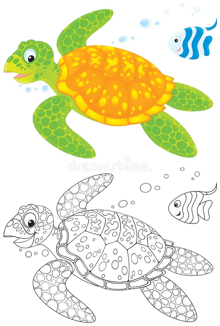 Turtle Clipart Black White Stock Illustrations – 334 Turtle Clipart ...
