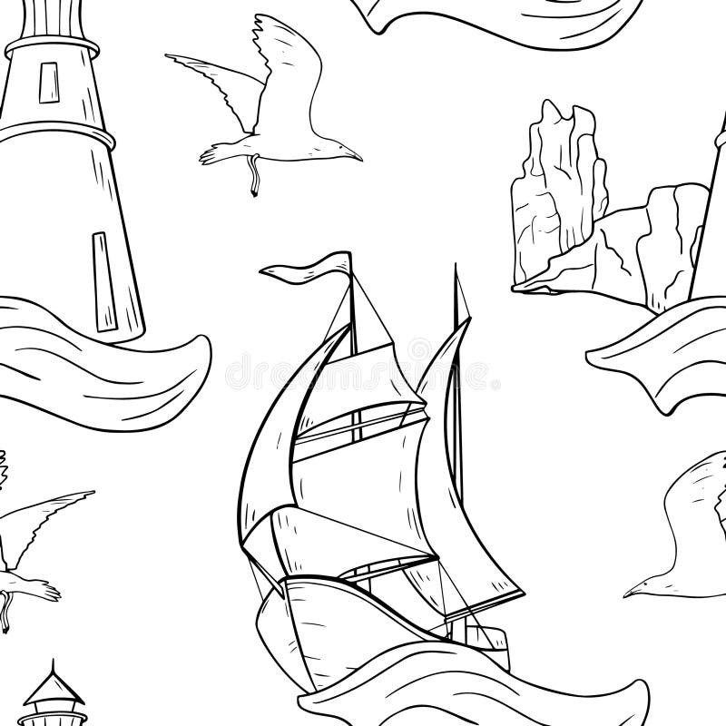 Lighthouse Graphic Pattern Stock Illustrations – 2,313 Lighthouse ...