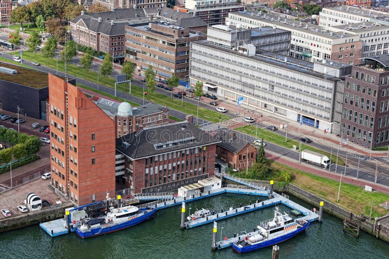 Marine von Rotterdam stockfoto. Bild von gebäude, vogelaugen - 26997904