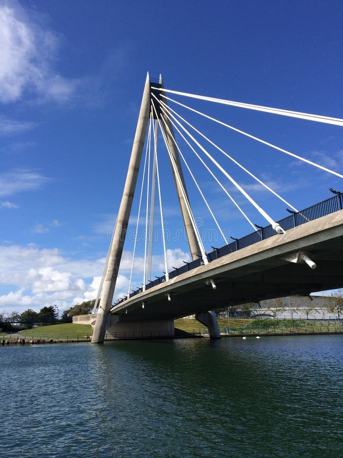 Marine Way Bridge Southport Stock Image - Image of cross, southport ...