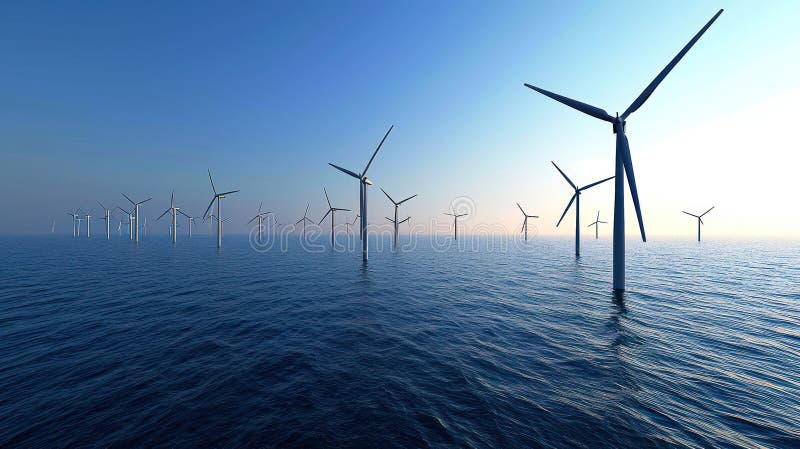Marine Windscape: Infinite Energy Horizons Stock Photo - Image of ...