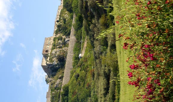 Marineo castle stock photo. Image of landscape, flower - 10366998