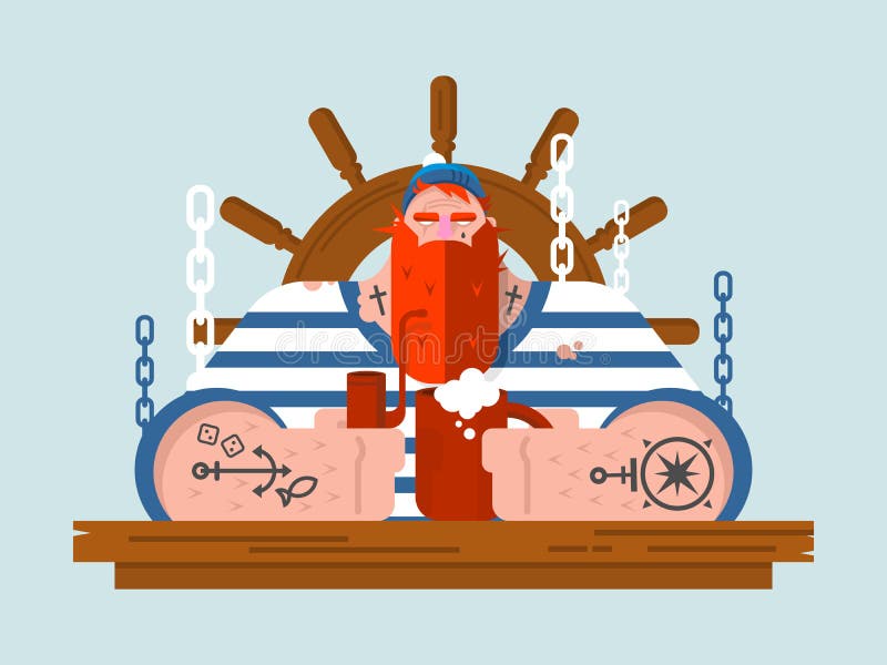 Marinero Ilustraciones Stock, Vectores, Y Clipart – (39,243 ...