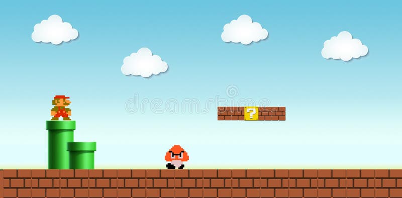 3d super mario bros design editorial photography. Illustration of ...