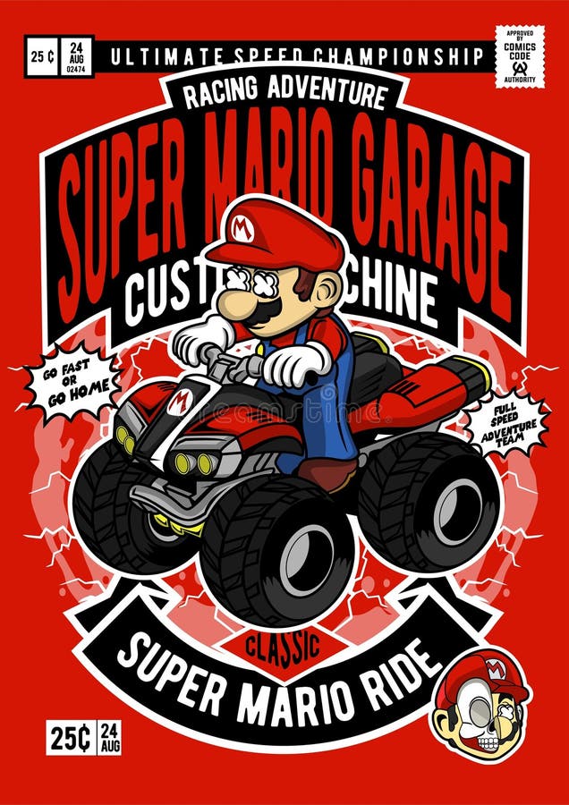 Mario Ride stock illustration. Illustration of person - 324366654