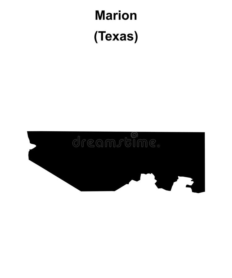 Marion outline map stock vector. Illustration of silhouette - 361792890