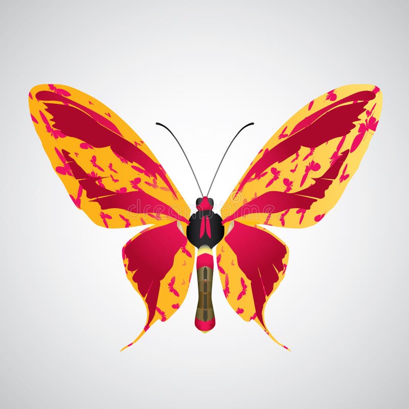 Mariposa abstracta stock de ilustración. Ilustración de mariposa - 13210056