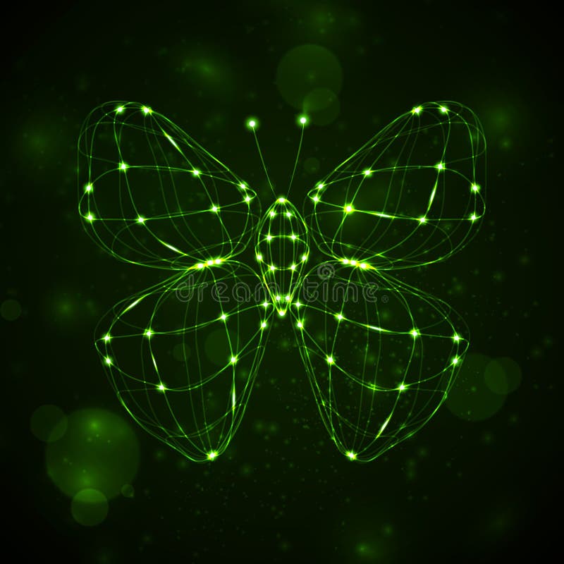 Mariposa abstracta ilustración del vector. Ilustración de animal - 24232549