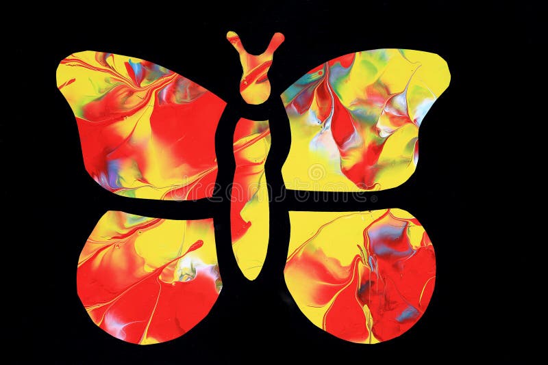 Mariposa abstracta imagen de archivo. Imagen de pintura - 28119381