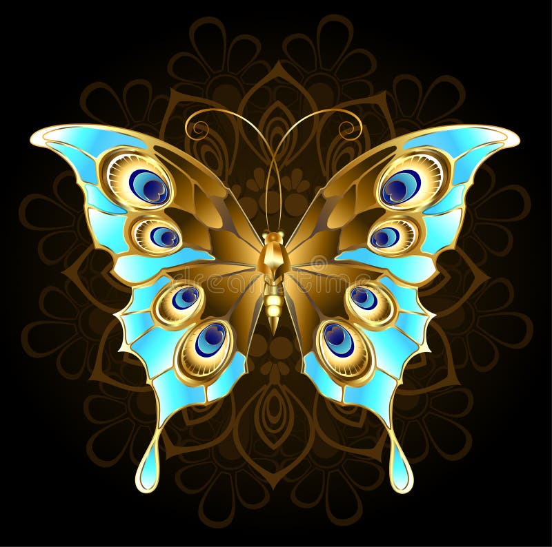 Siluetas De Mariposas Exóticas Ilustración del Vector - Ilustración de ...