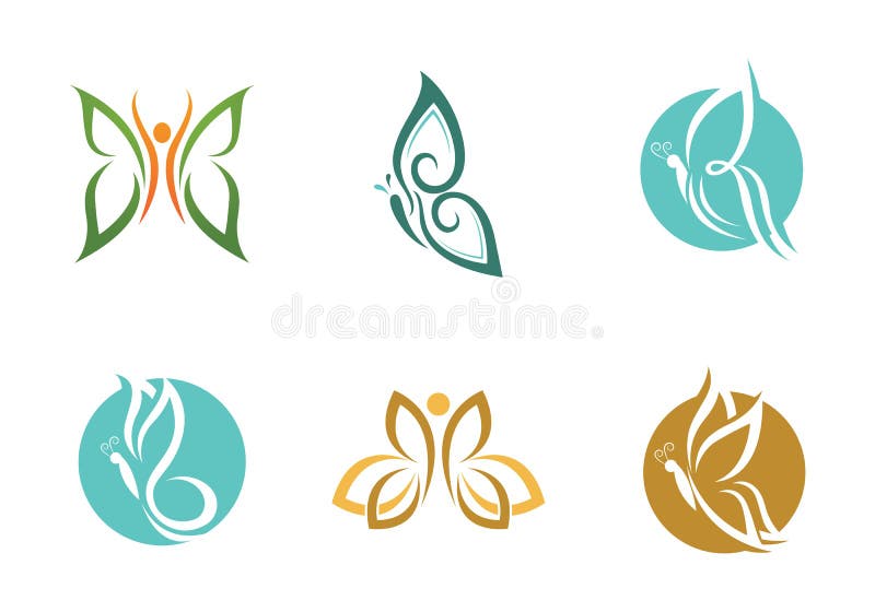 Mariposa Logo Template ilustración del vector. Ilustración de arte ...