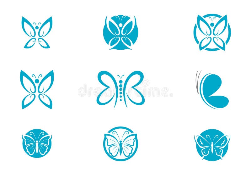 Mariposa Logo Template ilustración del vector. Ilustración de arte ...