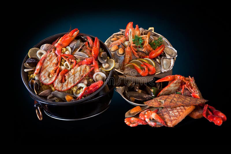 Mariscos. Crustáceos Preparados. Imagen de archivo - Imagen de comida ...