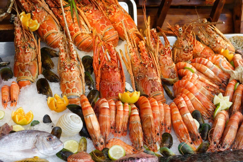 Mariscos frescos imagen de archivo. Imagen de colorido - 6481571