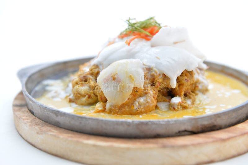 Mariscos Y Coco Cocidos Al Vapor Foto de archivo - Imagen de cocinado ...