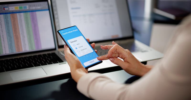 Marital Status and Gender Information Stock Photo - Image of phone ...