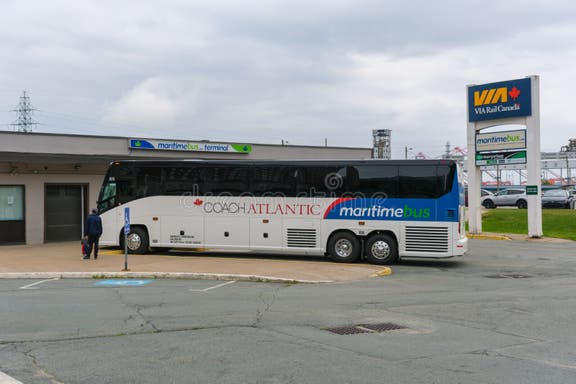 Maritime Bus Terminal in Halifax, Canada Editorial Stock Photo - Image ...