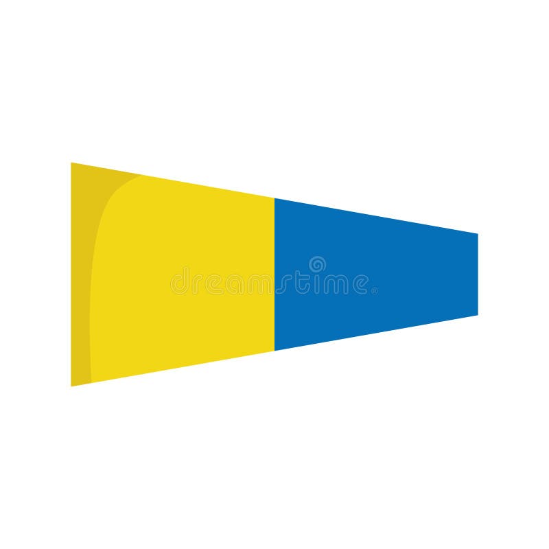 Maritime Flag To Represent the Number Five Isolated on White Background ...