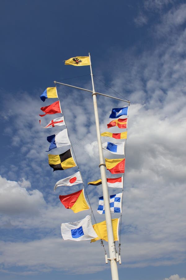 Maritime flags stock image. Image of clouds, flag, marine - 20501953