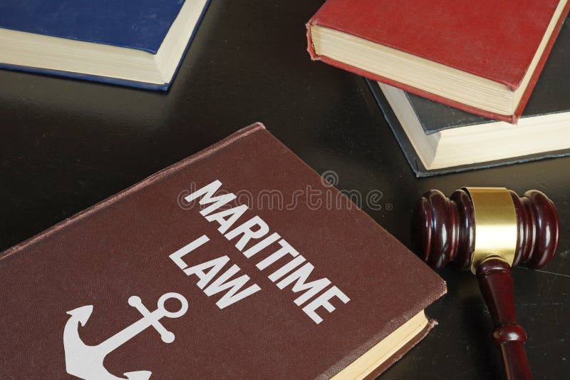 Maritime Law is Shown Using the Text Stock Photo - Image of ship, crime ...