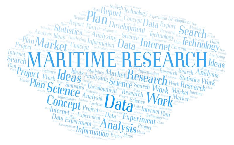 Maritime Research Word Cloud Stock Illustration - Illustration of ...