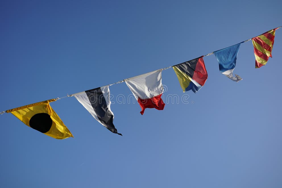 Maritime Signal Flags in a Ship Editorial Photo - Image of flags, ship ...