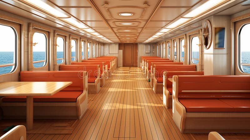 Maritime Vessel Design: Passenger Ship S Interior Layout.AI Generated ...