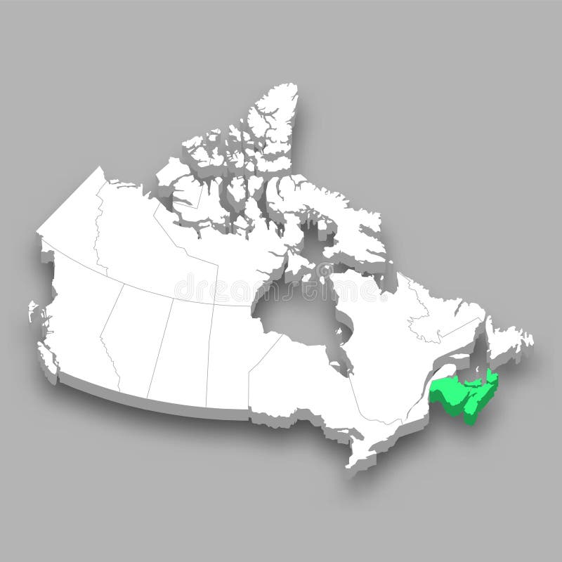 The Maritimes Region Location within Canada Map Stock Vector ...