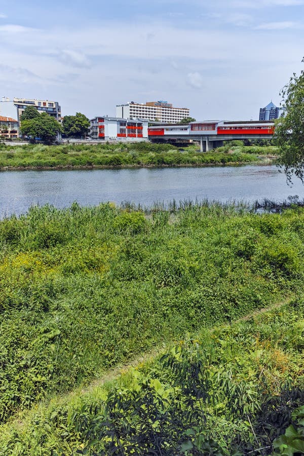 The Maritsa River, Passing through the City of Plovdiv Editorial Stock ...