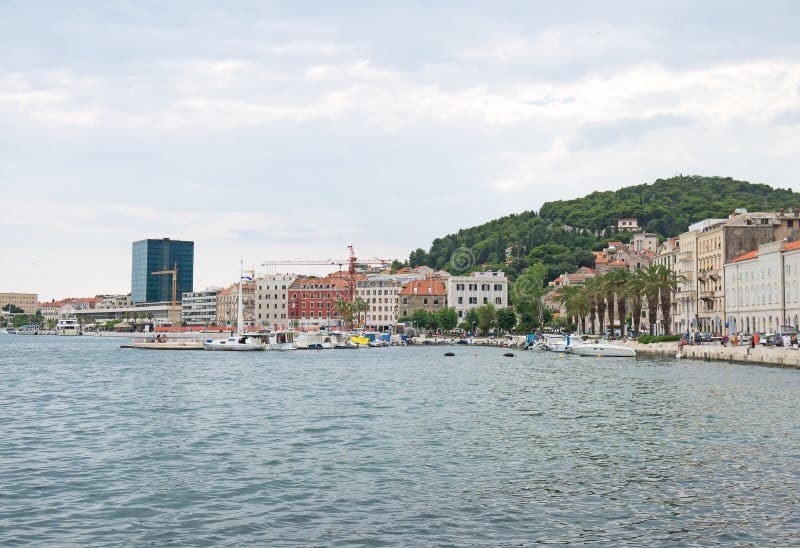 Marjan Park in Split, Croatia at Night. Stock Image - Image of popular ...