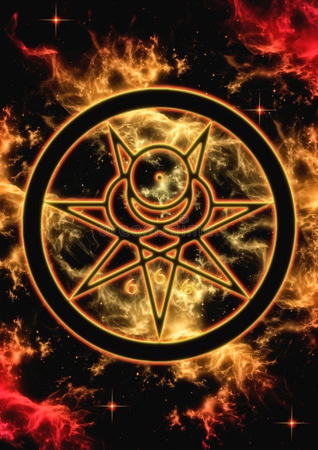 Astrological Symbol of Lilth Stock Illustration - Illustration of ...