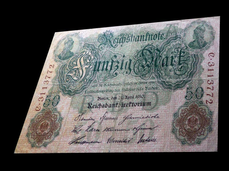 50 Mark - Billet De Banque Historique Photo stock - Image du billets ...