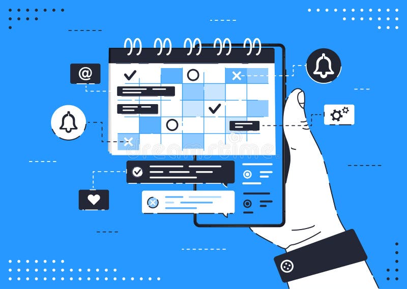 Mark Calendar Schedule on Mobile Device Smart Phone Important Dates ...