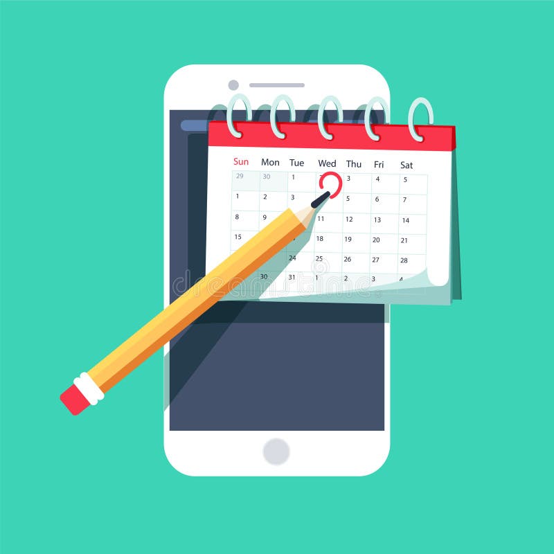 Mark Your Calendar Background Stock Illustrations – 480 Mark Your ...