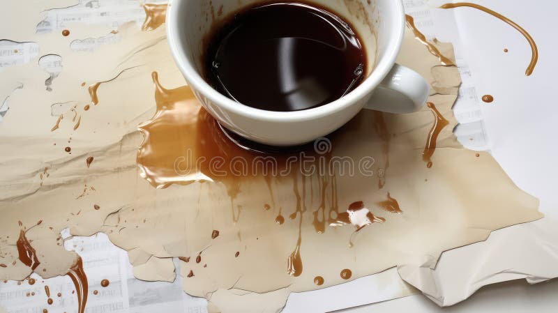Mark coffee cup stain stock illustration. Illustration of deep - 330487310