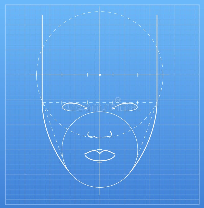 The Mark of a Human Face in a Notebook Stock Vector - Illustration of ...