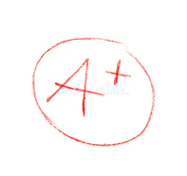 Mark a+ stock photo. Image of pass, paper, grades, degree - 32119296