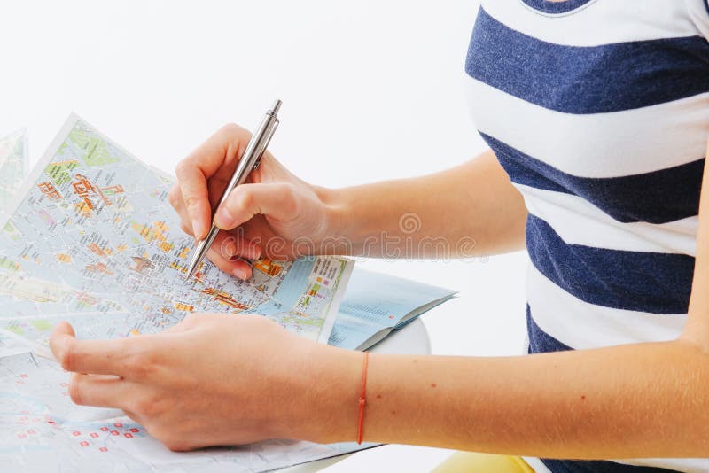 Mark on a map stock image. Image of vacation, mark, sign - 68981753