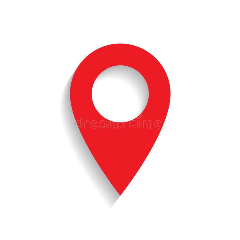 Mark Pointer Icon Vector. Map Pin Sign Symbol in Flat Style Stock ...