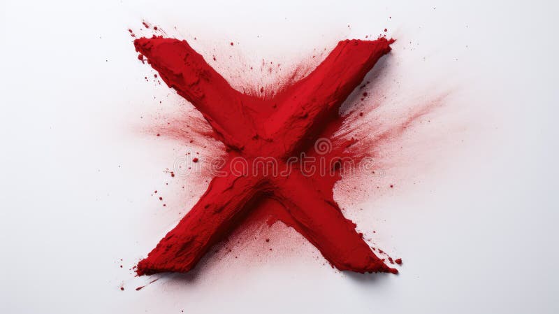 Mark red x stock illustration. Illustration of highlight - 372604398