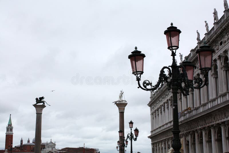 Mark Square in Venice Italy Stock Image - Image of lantern, saint ...
